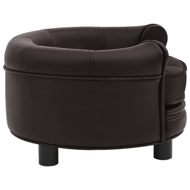 vidaXL Hundsoffa brun 48x48x32 cm plysch och konstläder - Elgiganten - Elgiganten