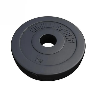 Gorilla Sports Viktskivor BASIC 51mm Cement - 1,25kg-15kg 5 kg ...
