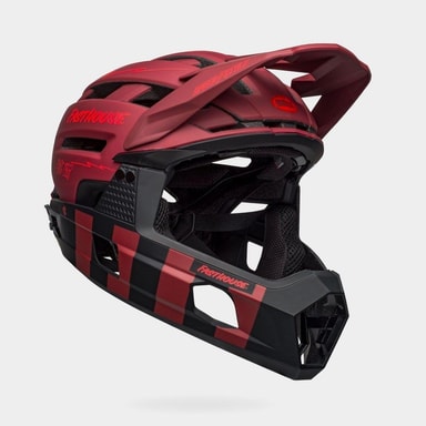 Bell Super Air R MIPS Fasthouse Matte Red/Black, Cykelhjälm Röd S ...