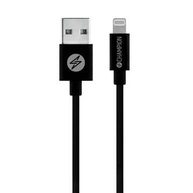Champion USB-A till Lightning Kabel 3m Svart - Elgiganten