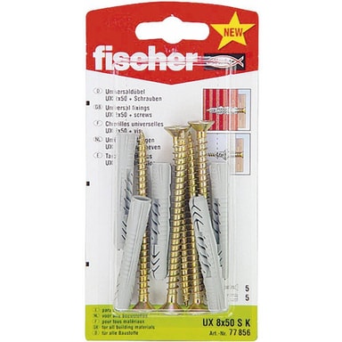Fischer UX 8 x 50 SK Universalplugg 50 mm 8 mm 77856 5 - Elgiganten