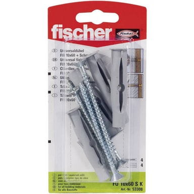 Fischer FU 8 x 50 SK Universalplugg 50 mm 8 mm 53304 6 - Elgiganten