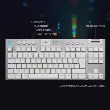Logitech G915 Lightspeed Tenkeyless trådlöst tangentbord för gaming ...