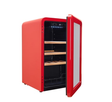 Cavecool Retro Obsidian - 19 flaskor - 1 zon - Röd - Elgiganten ...