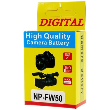 NP-FW50 Batteri till Sony A6400 / A6000 / ZVE 10 / A7M2 / A6100 / A6300 / A7R2 / A5100 Etc ...
