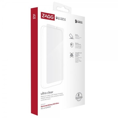ZAGG InvisibleShield Samsung Galaxy S23 Ultra Skärmskydd Ultra Clear - Elgiganten