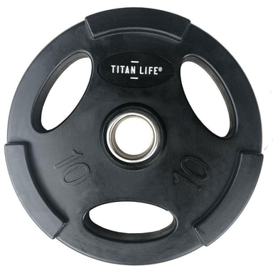 Titan LIFE Weight Disc Rubber. Ø50mm. Black, Viktskiva Gummerad 10 kg ...