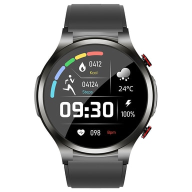 Smart klocka med EKG, puls, blodsyre, sömnmonitor Svart - Elgiganten