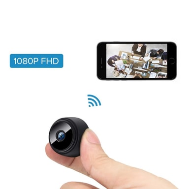 W9 Mini Spy Camera Wireless Wifi IP Home Security Cam HD 1080P - Elgiganten