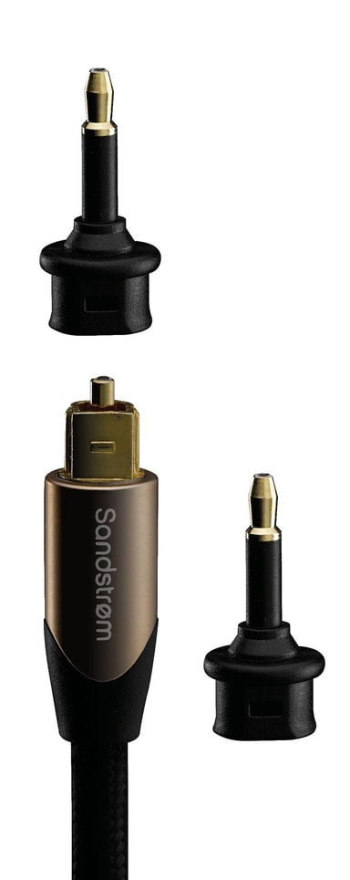 Sandstrøm Optisk Kabel (1 m - svart) - Elgiganten - Elgiganten