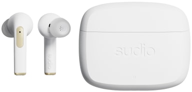 Sudio N2 Pro trådlösa in ear-hörlurar (vita) - Elgiganten