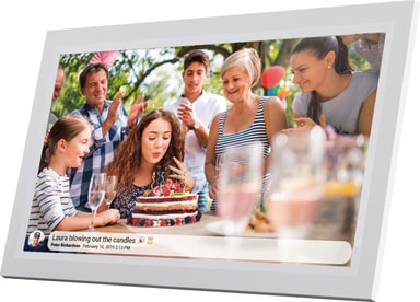 Denver Frameo 15,6" social fotoram PFF1503W (vit) - Elgiganten