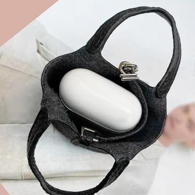 Skalo Airpods 3 Läder Handväska Svart Elgiganten Elgiganten