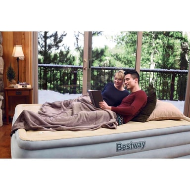 Bestway Luftmadrass Cornerstone Queen 2-pers inbyggd pump - Elgiganten