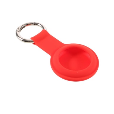 SKALO AirTag Hållare Med Nyckelring i Silikon - Röd - Elgiganten