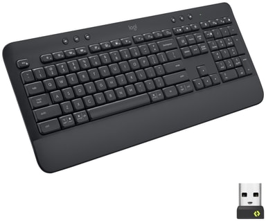 Logitech Signature K650 trådlöst tangentbord (svart) - Elgiganten ...