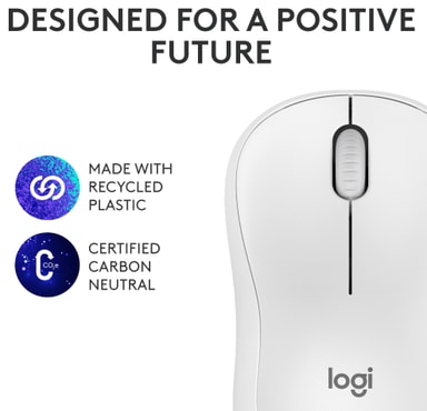 Logitech M240 Silent Bluetooth trådlös mus (vit) - Elgiganten - Elgiganten