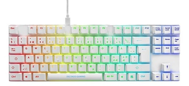 WHITE LINE WK90B TKL Mechanical keyboard, Brown switches, RGB, white ...