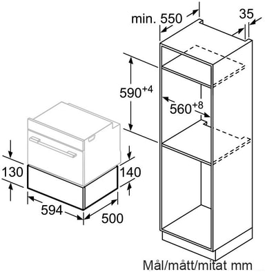 Siemens Låda till ugn BI630ENS1 - Elgiganten