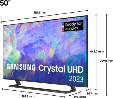 Samsung 50" CU8575 4K LED Smart TV (2023) - Elgiganten