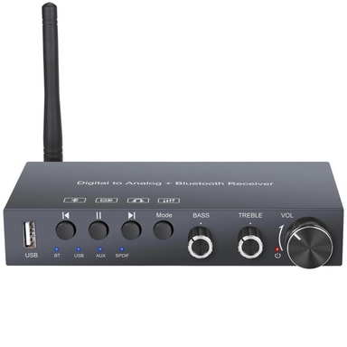 Digital till audio ljudomvandlare 192Khz DAC med Bluetooth och USB ...
