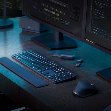 Logitech MX Keys S trådlöst tangentbord och muspaket (grafit) - Elgiganten