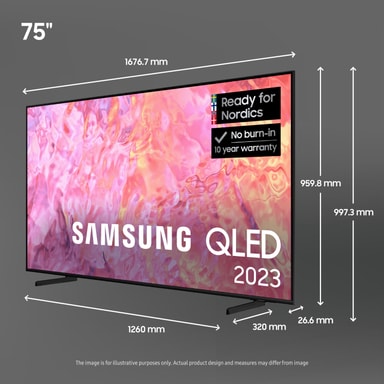 Samsung 75" Q60C 4K QLED Smart TV (2023) - Elgiganten