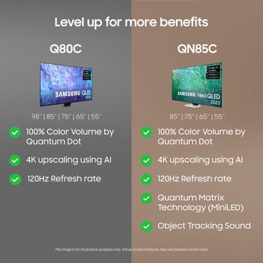 Samsung 75" Q80C 4K QLED Smart TV (2023) - Elgiganten - Elgiganten
