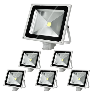 ECD Germany 6x Focos reflectores con sensor de movimiento LED 50W ...
