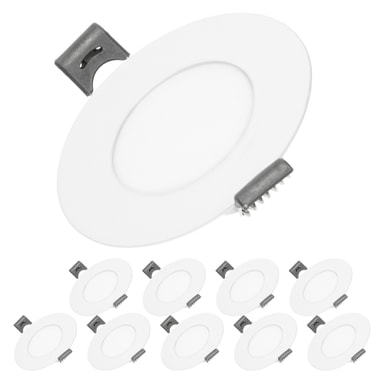ECD Germany 10-pack LED infälld ljus 3W - panel spotlights tak Ultra ...