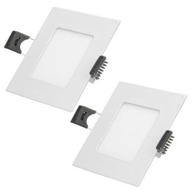 ECD Germany 2 Pack LED infälld ljus 3W - panel spotlights tak Ultra ...