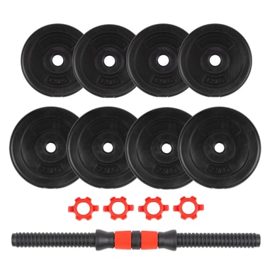 ECD Germany hantlar set om två 2 x 8 kg cement kärnvinyl hantel, 8 ...