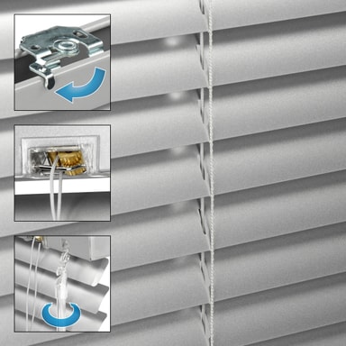 ECD Germany aluminium persienner 50 x 130 cm - silver ...