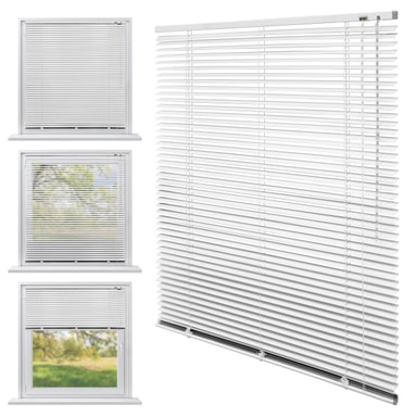 ECD Germany aluminium persienner 120 x 175 cm - Vit - aluminiumlameller ...