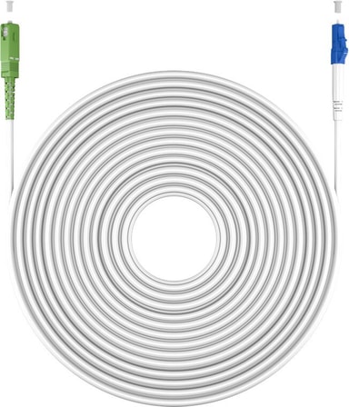 Goobay Fiberoptisk kabel (FTTH), Singlemode (OS2) White, vit (Simplex ...
