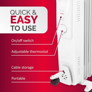 ALPINA Oljefyllt Element 2000W Vit - Elgiganten - Elgiganten