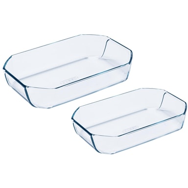 Pyrex Rekt. Glasform - 3,2L 2,6L 2set Inspiration - Elgiganten