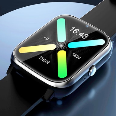 Smart klocka med puls, blodtryck, GPS-positionering Svart - Elgiganten