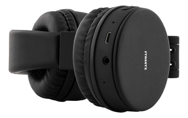 BT200 Foldable on-ear BT headset, 3.5 mm, black - Elgiganten