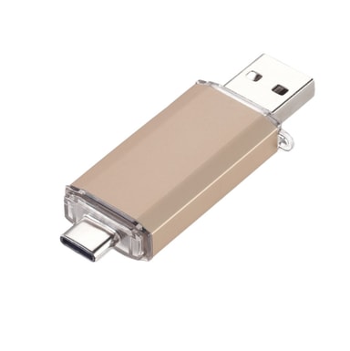 2-i-1 USB-minne med USB 3.0 och USB-C (64 GB) Guld - Elgiganten ...