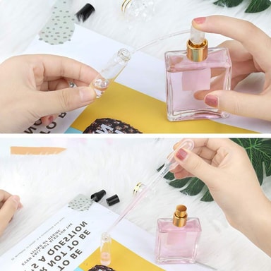 Mini påfyllbar parfym sprayflaska glasflaska 5 ml 5-pack Rosa ...