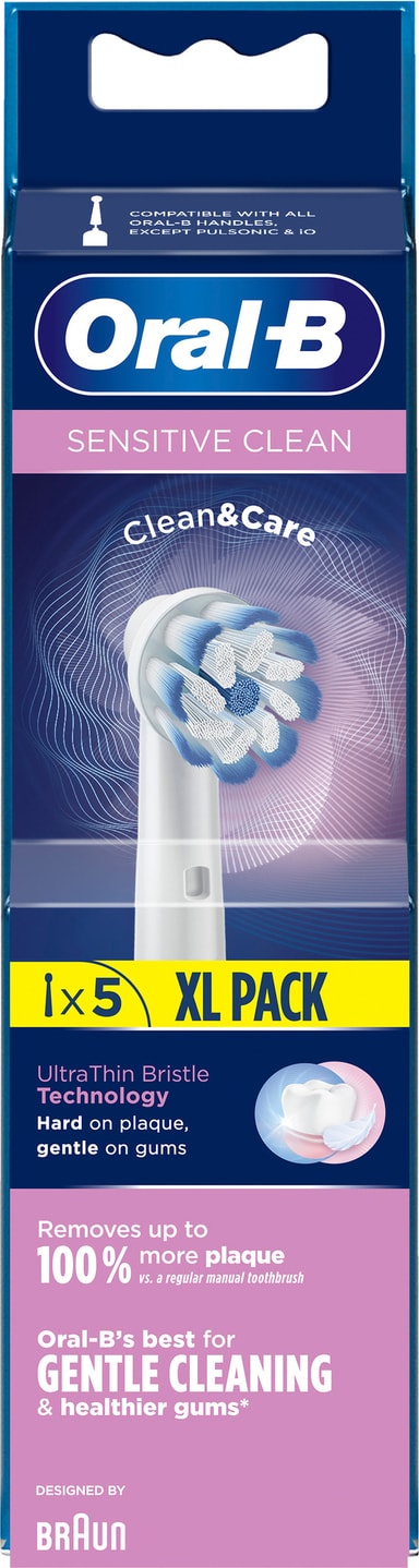 Oral-B Sensitive Clean tandborsthuvuden 325635 (5-pack) - Elgiganten
