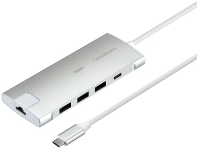 Sandstrom 8 port USB-C-hubb - Elgiganten