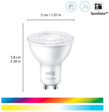 Wiz Connected Wi-Fi BLE LED-lampor 4,7 W GU10 3-pack - Elgiganten ...