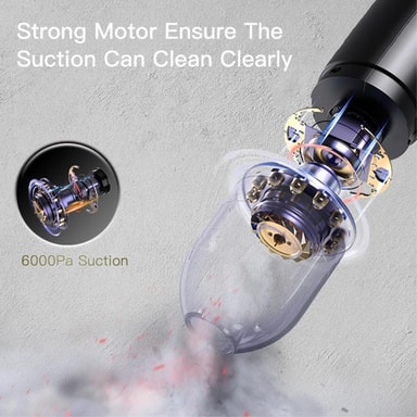 6000Pa Trådlös Mini Portable Cleaner Handdammsugare för städning ...