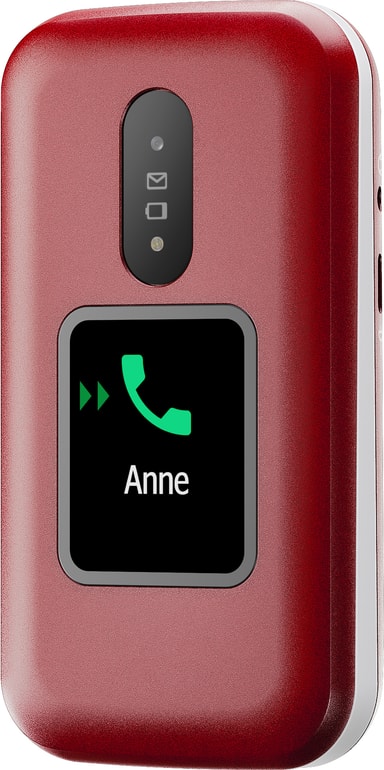 Doro 2881 mobiltelefon (röd) - Elgiganten