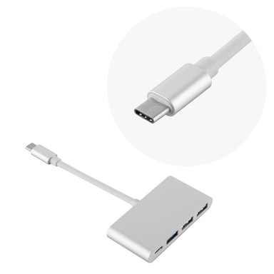 4-Port USB Multi-interface Plug&Play med USB-C-kontakt - Elgiganten