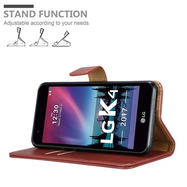 LG K4 2017 Plånboksfodral Skal (Röd) - Elgiganten