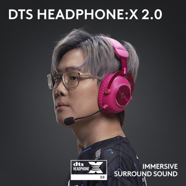 Logitech G Pro X 2 Lightspeed trådlöst gamingheadset (rosa ...