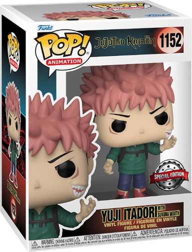Funko Pop! Vinyl Exclusive Jujutsu Kaisen Yuji med Sukuna Mouth figur ...
